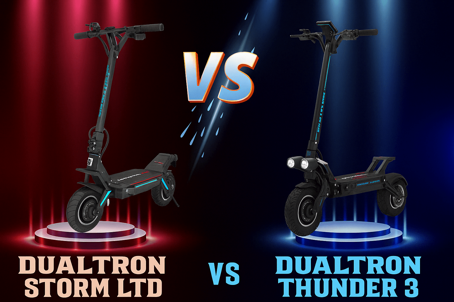 Comparatif Monstre : Dualtron Storm LTD vs Thunder 3