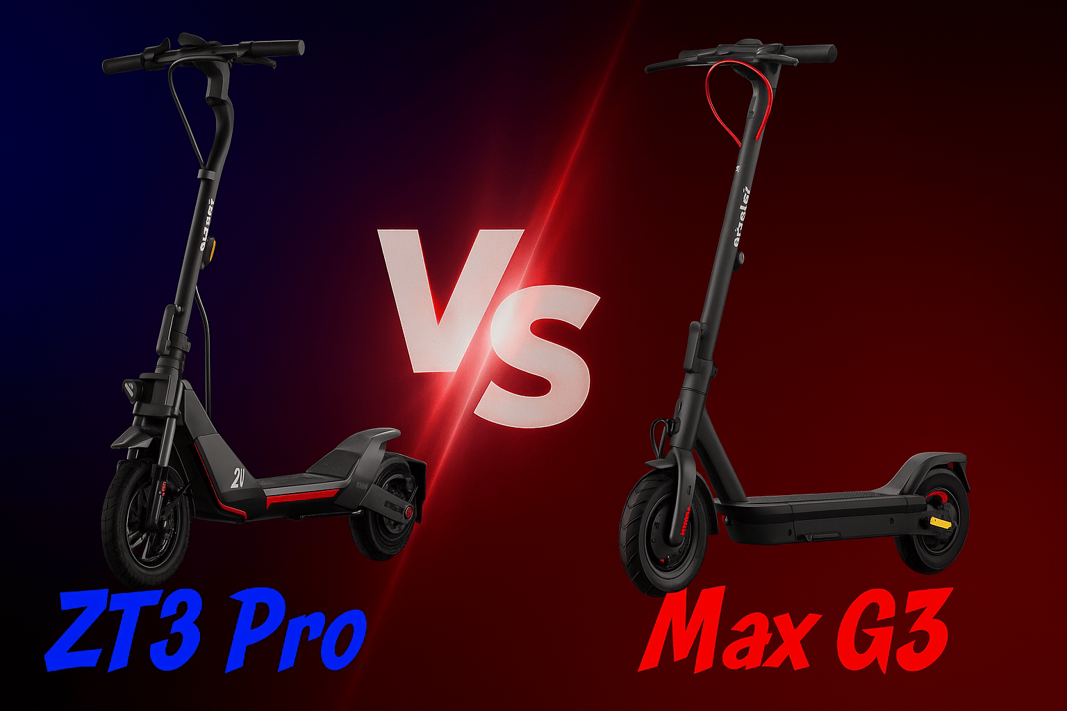 Comparatif Trottinettes Ninebot ZT3 Pro vs Max G3 : laquelle choisir